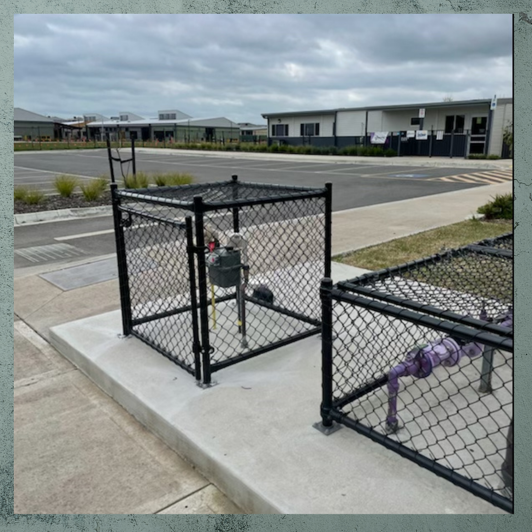 Chain Mesh -Storage Cage & Gas Meter Cage – AAA Fenceline